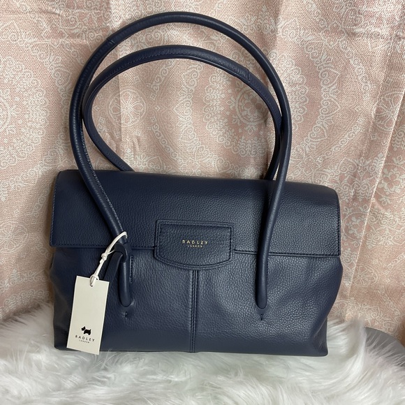 RADLEY LONDON | Bags | Navy Radley London Shoulder Bag With Large ...